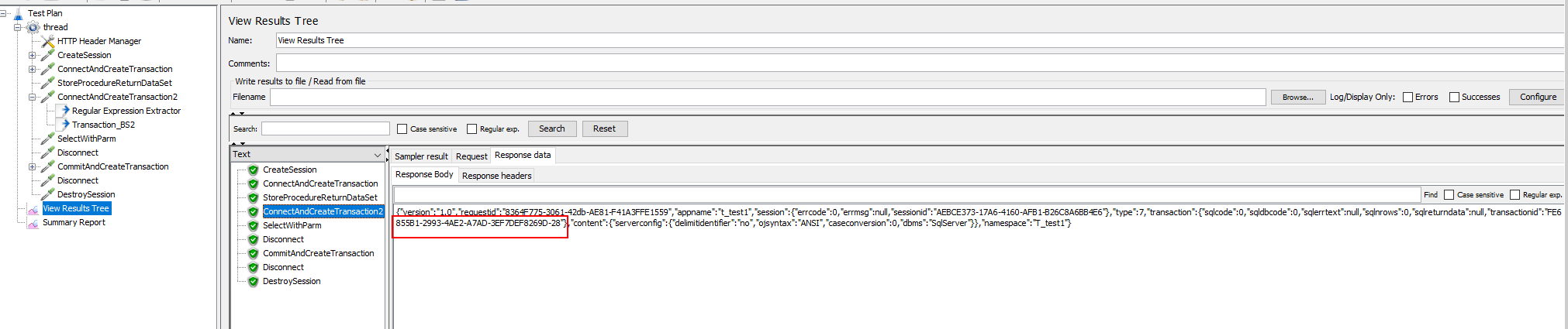Correlating the transaction ID - - PowerServer 2022 R2 Help