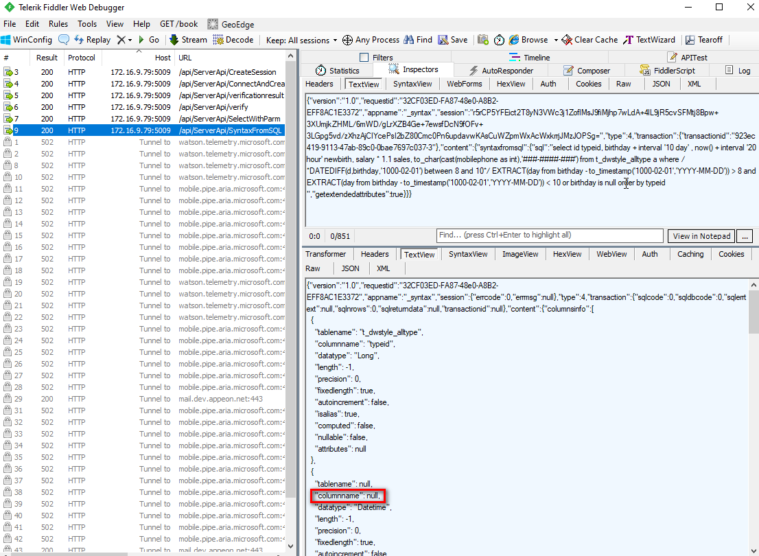 SyntaxFromSQL execution error - - PowerServer 2022 R2 Help